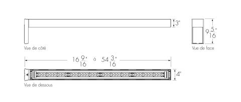 Lumenblade Small Wall Mount Perpendicular - Produits - Lumenpulse